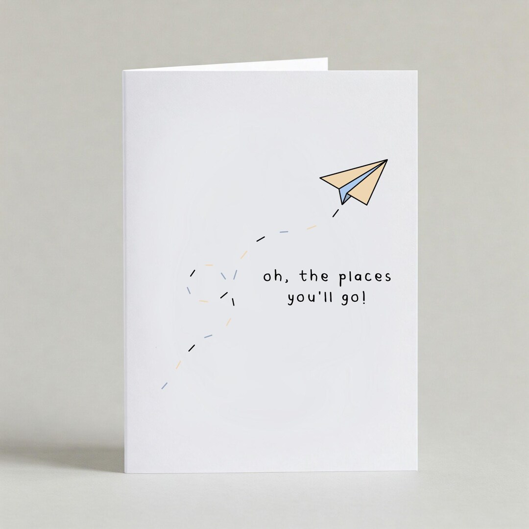 Oh, the Places You'll Go Card - Etsy