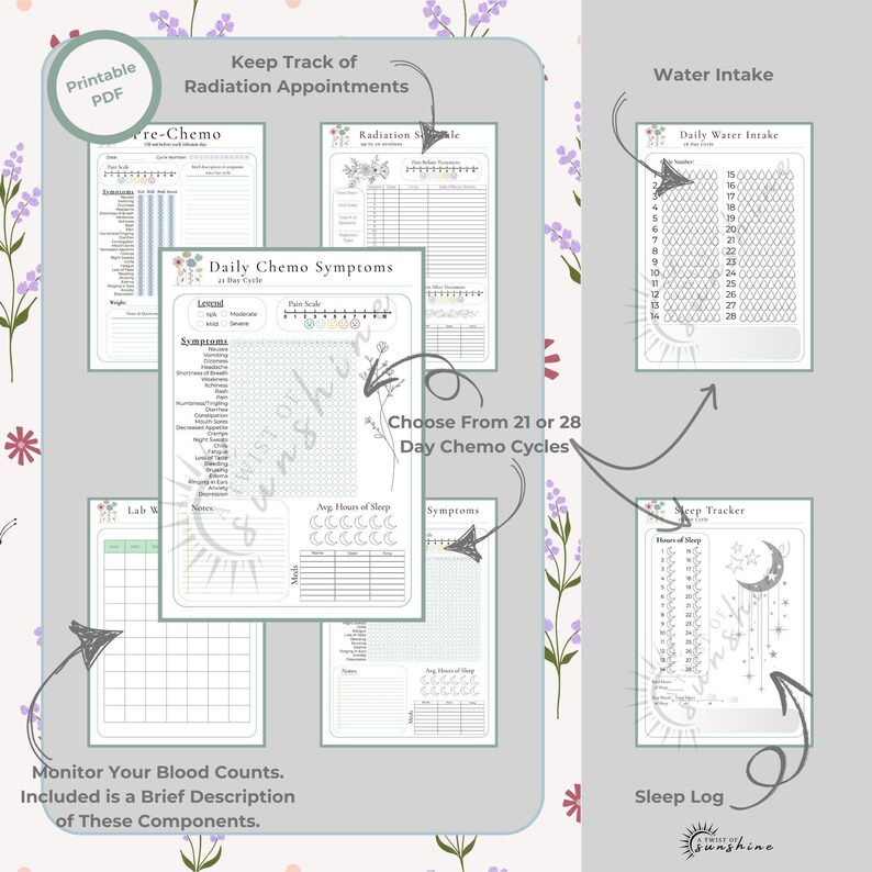 PRINTABLE CANCER JOURNAL | Cancer Tracker | Appointment Tracker ...