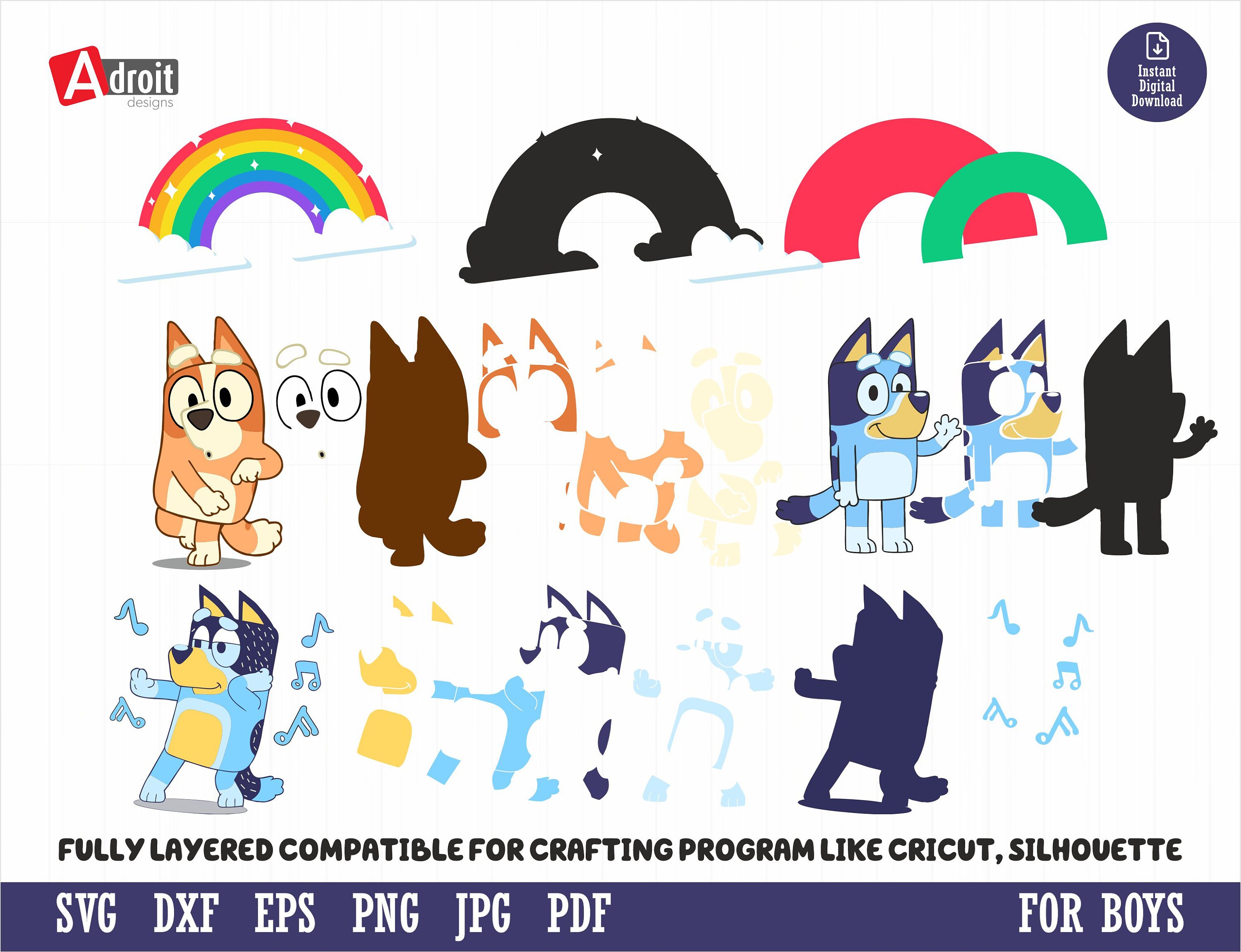 Bluey Alphabet SVG Bluey SVG Bluey Family Shirt Bluey | Etsy