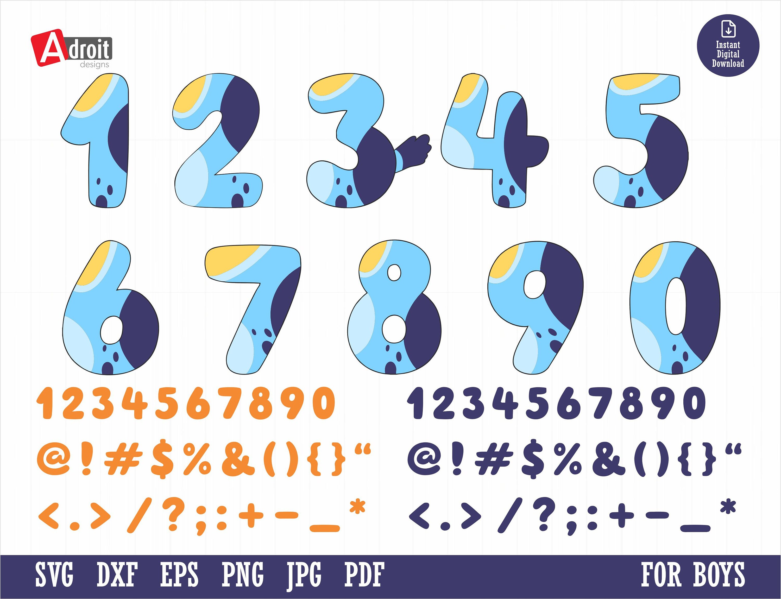 Bluey Alphabet SVG Bluey SVG Bluey Family Shirt Bluey | Etsy