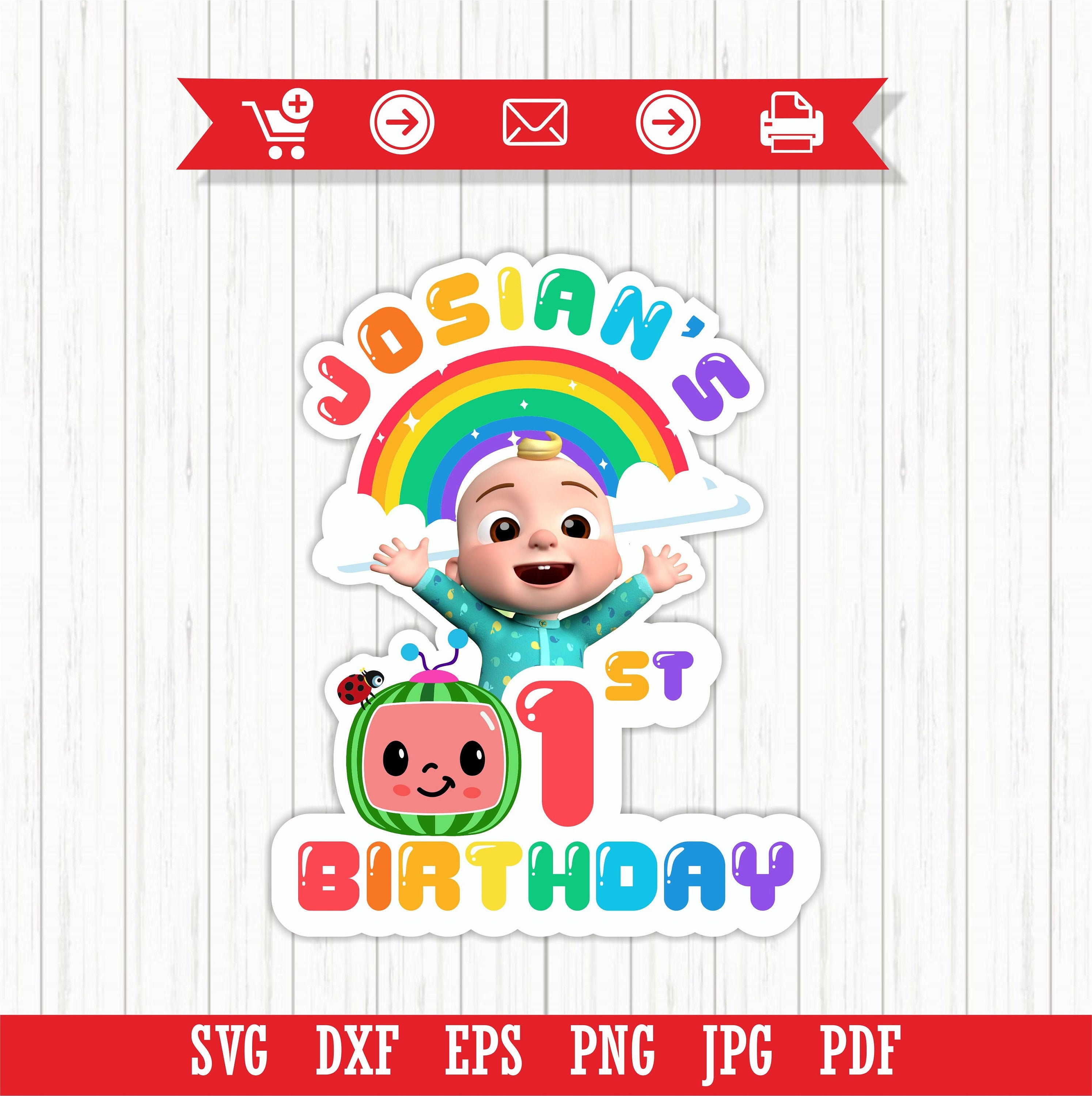 Cocomelon SVG Cocomelon Logo Cocomelon Photo Frame | Etsy