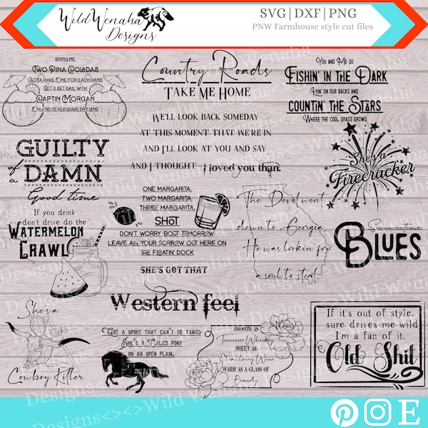 Country Song Svg - Etsy