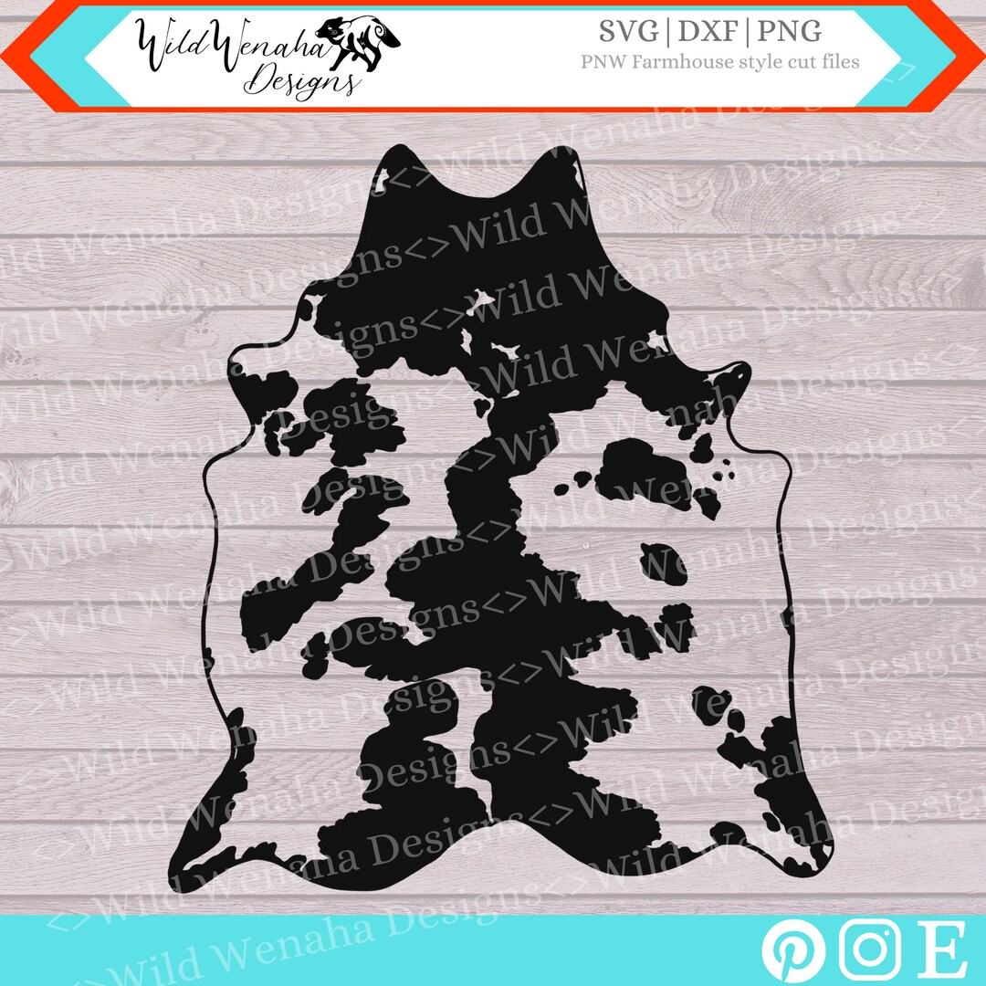 Cow Print Png - Cow Hide Svg - Cow Skin Rug Png - Svg/png/dxf - Etsy