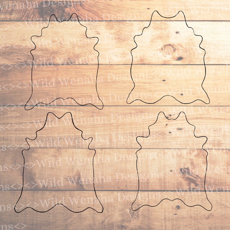 Cowhide Outline Vector Bundle Svg - Cowhide Png - Cowhide Rug Svg/png ...