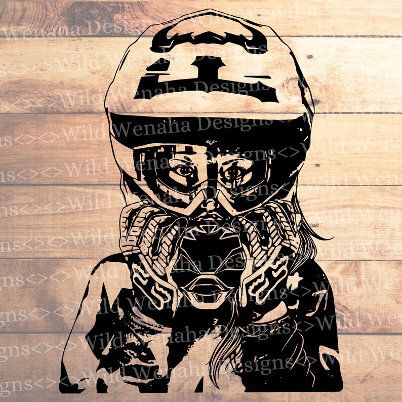 Motocross Girl SVG, PNG, DXF, Dirt Bike Girl, Motorcycle Rider Design ...