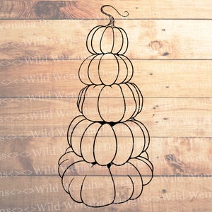 Pumpkin Svg - Pumpkin Png - Stacked Pumpkins Svg - Autumn Png - Fall ...