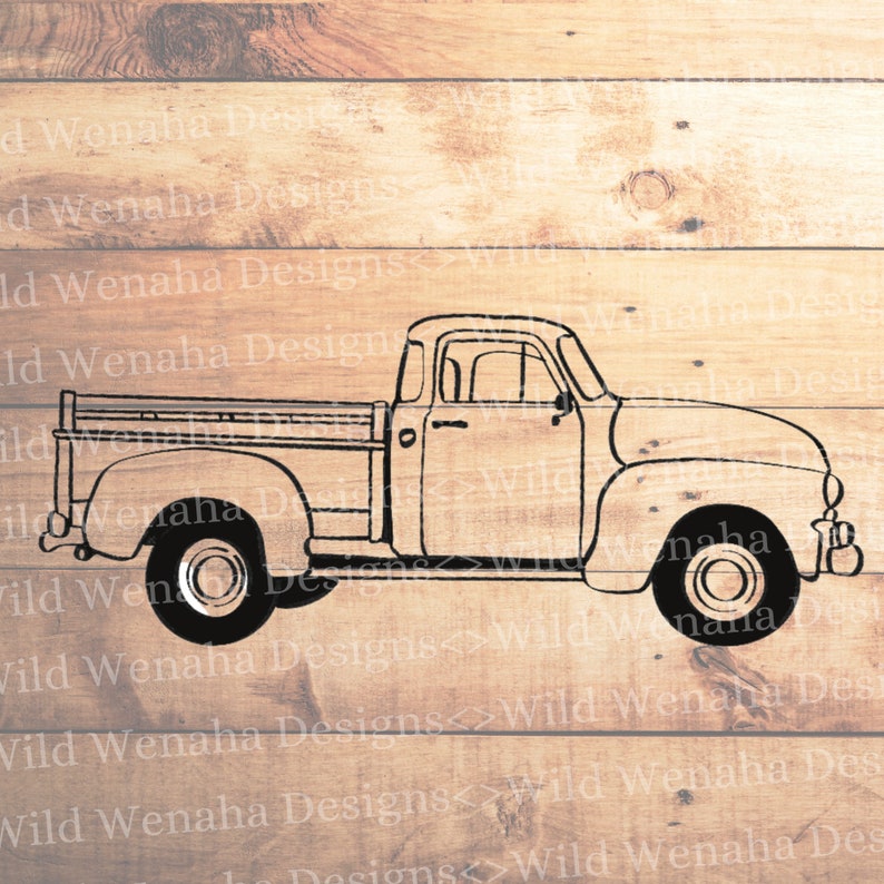GMC Truck Svg Pickup Truck Svg Svg Png Dxf Instant Download - Etsy