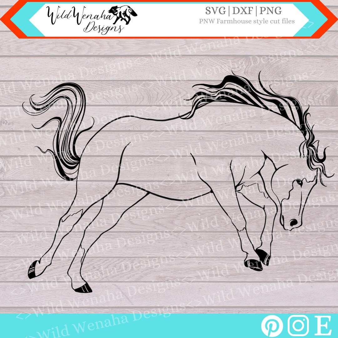 Horse Svg - Pony Png - Bucking Horse Svg - Wild Horse Svg/png/dxf ...