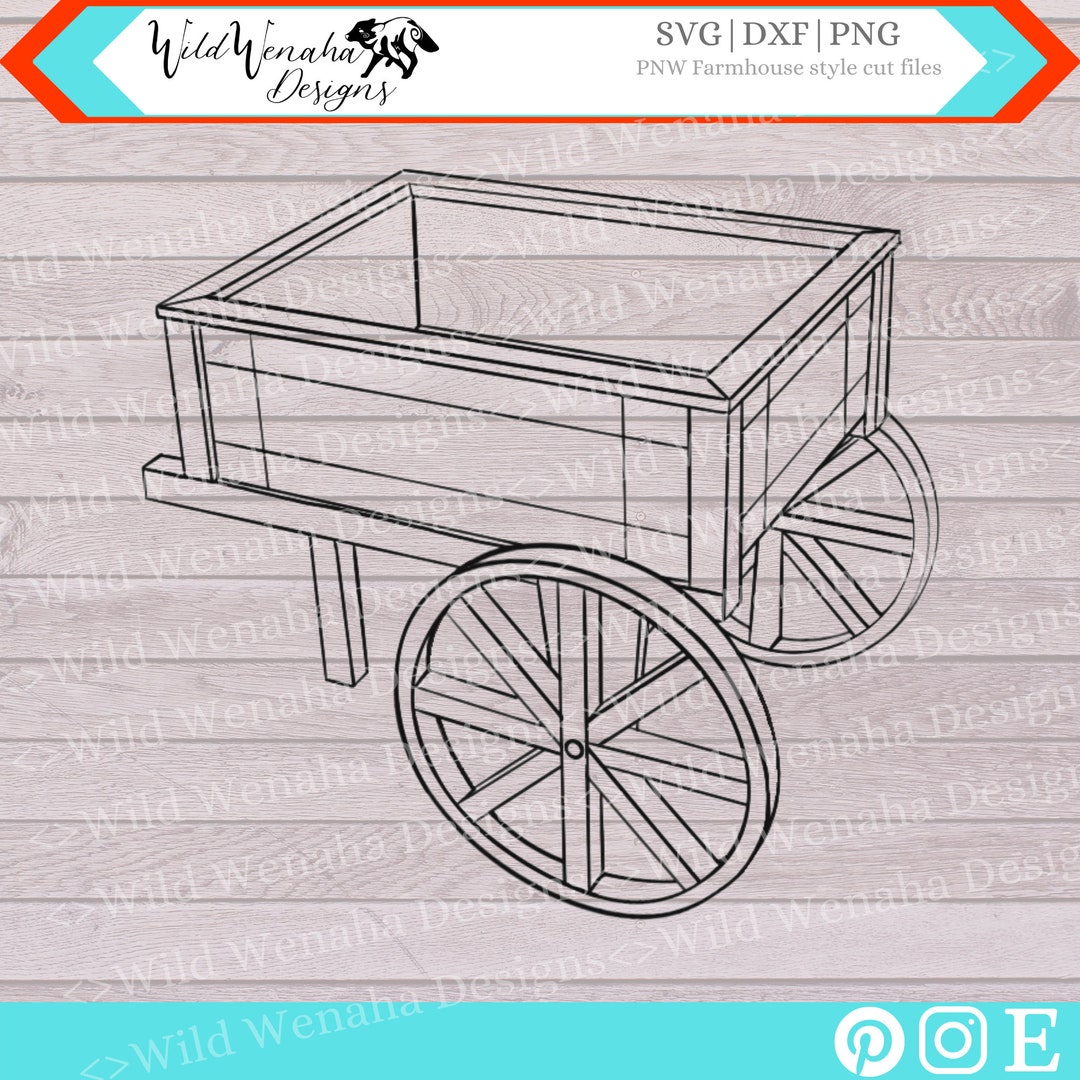 Wood Wagon Svg, Png, Dxf, Cut File, Laser Machine, Instant Download - Etsy