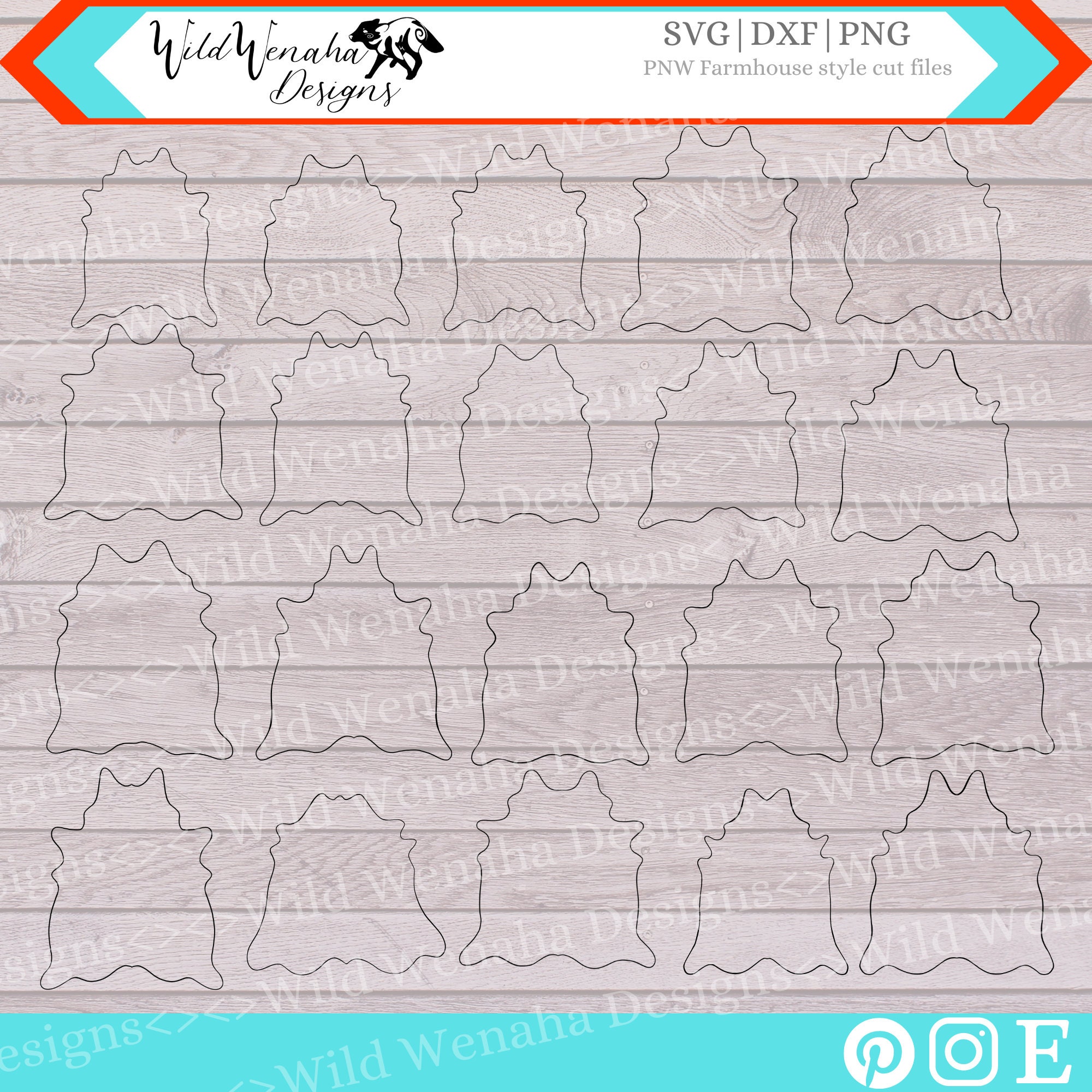 Cowhide Outline Vector Bundle Svg - Cowhide Png - Cowhide Rug Svg/png ...