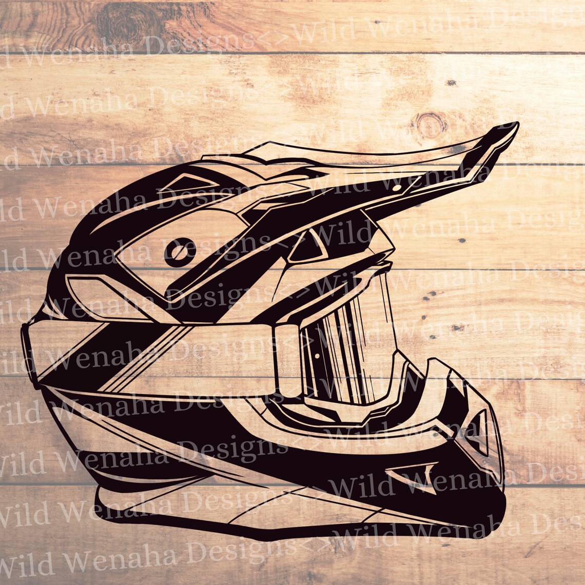 Motocross Helmet Vector, Single Track, Dirt Bike Helmet Design, Svg ...