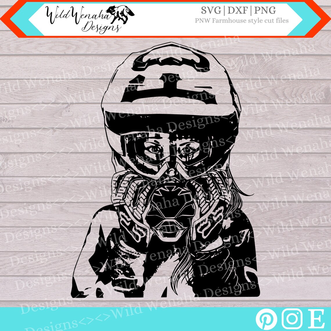 Motocross Girl SVG, PNG, DXF, Dirt Bike Girl, Motorcycle Rider Design ...