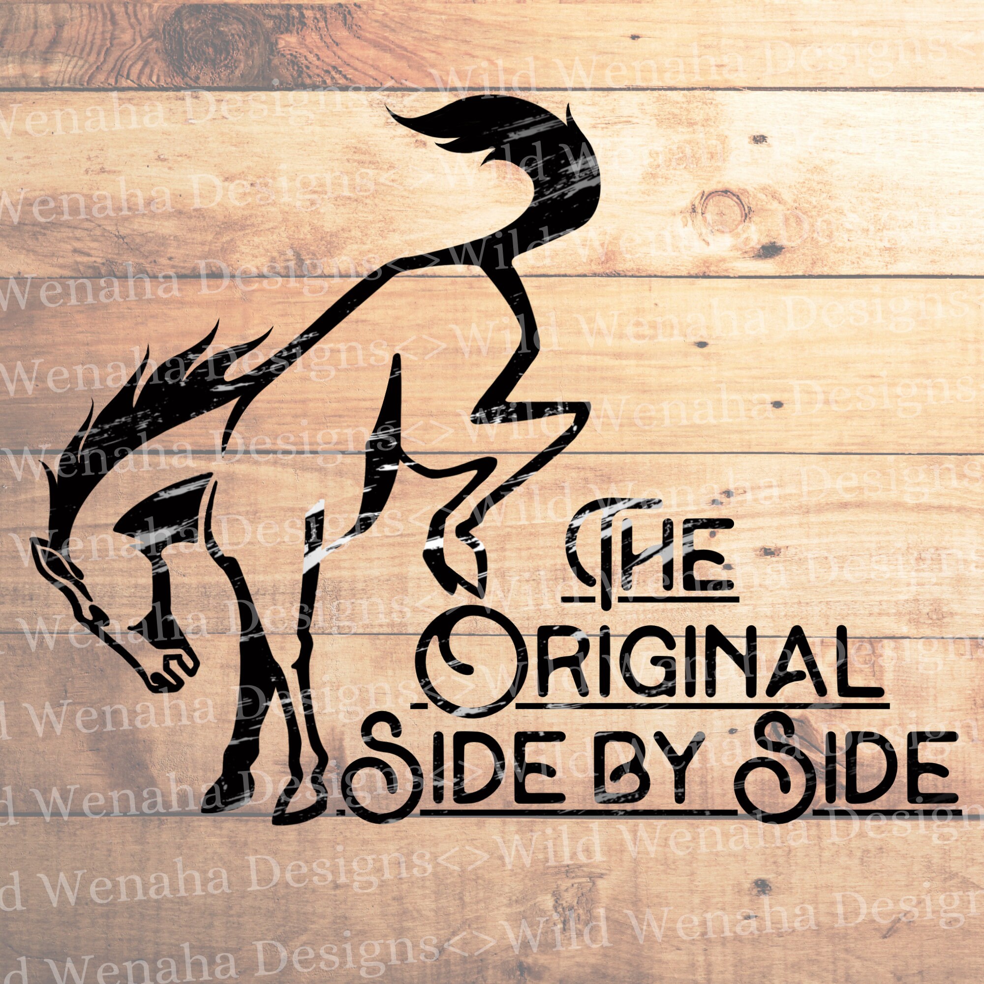 The Original Side by Side Ford Bronco Logo Design, Svg, Png, Dxf ...