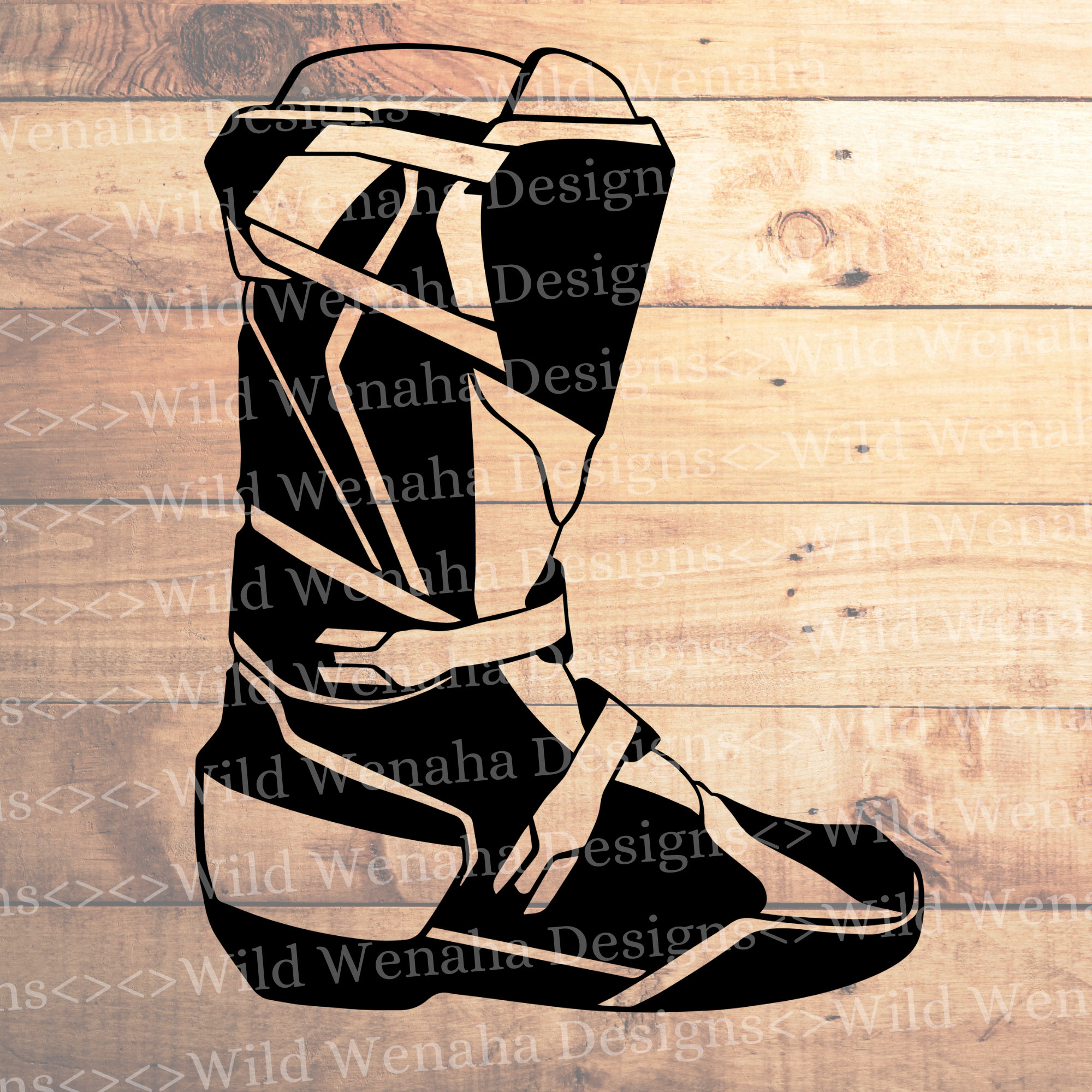Motocross Boot Vector, SVG, PNG, DXF, Single Track, Enduro, Dirt Bike ...