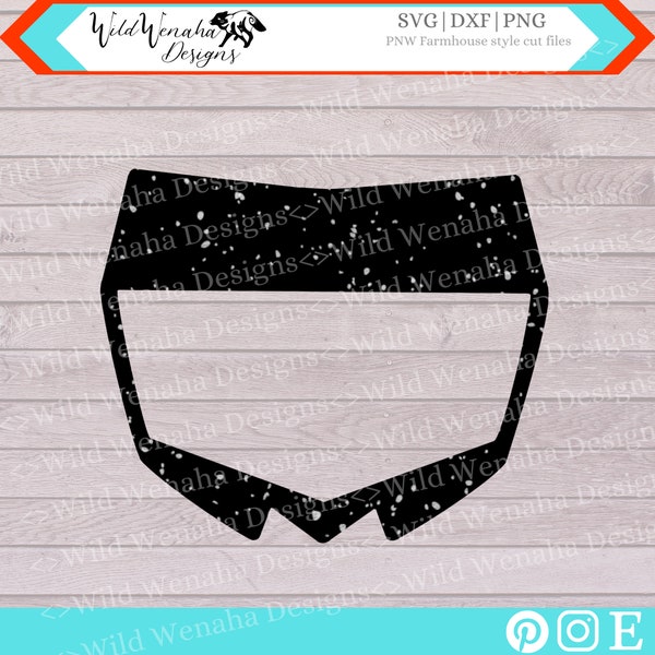 Motocross Number Plate Svg - Etsy