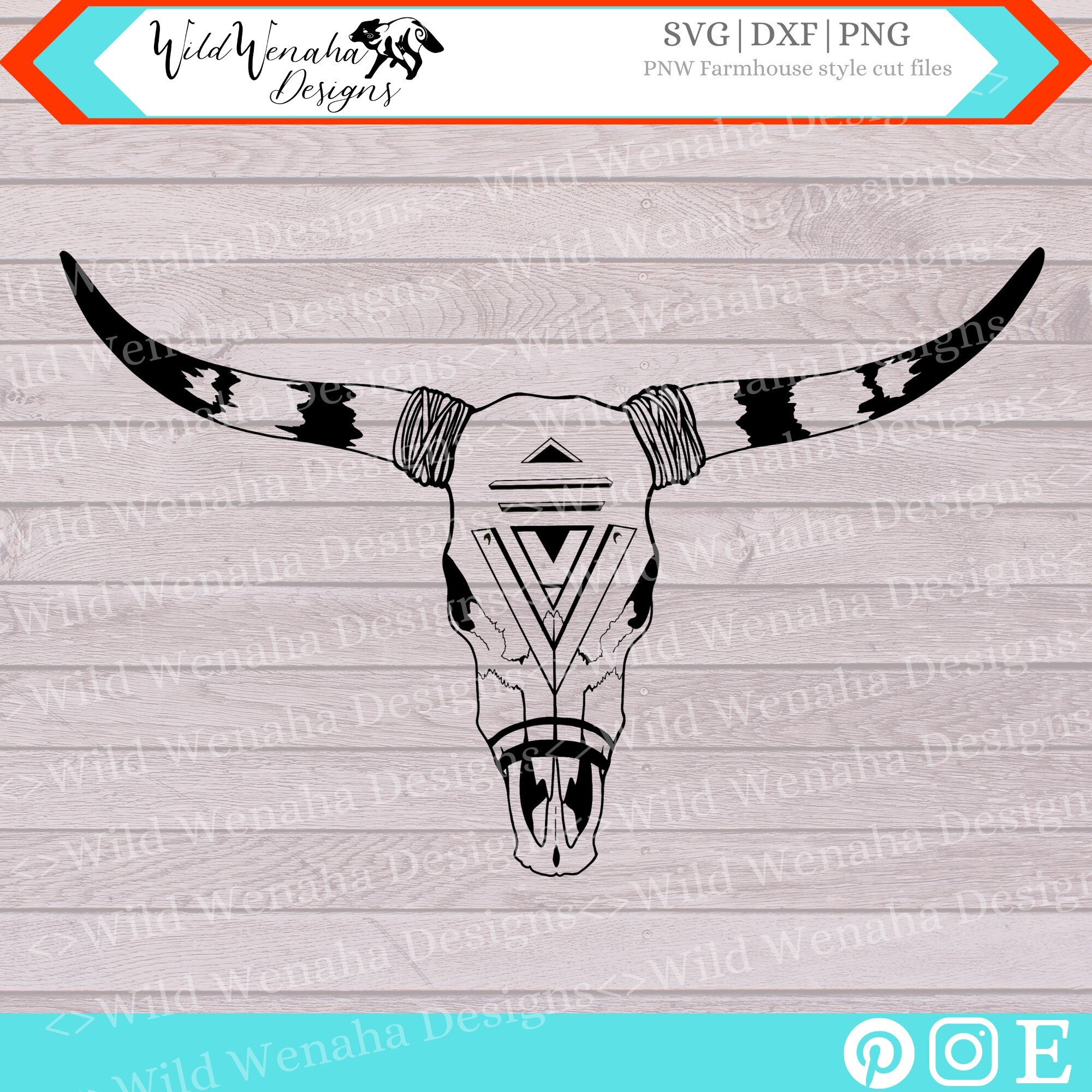 Steer Skull Western Don Julio SVG/PNG/DXF - Etsy