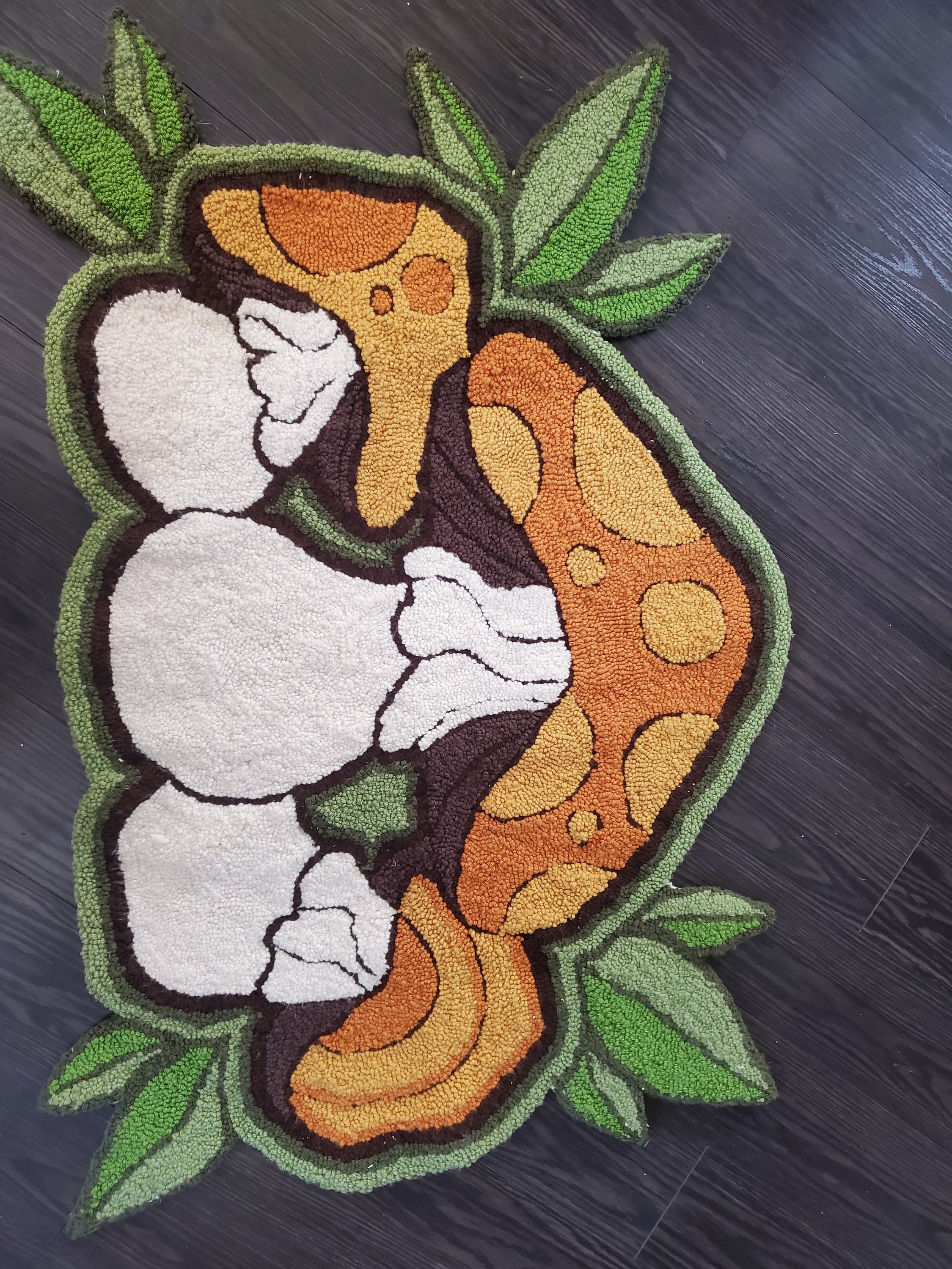 Punch Needle Mushroom Rug | Etsy