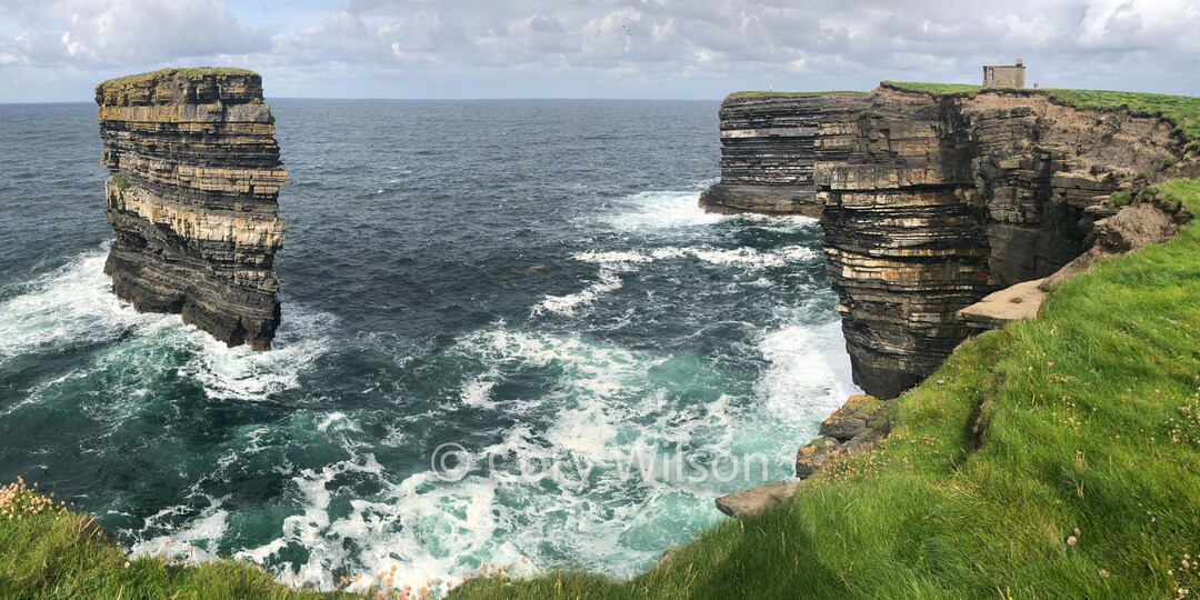 Downpatrick Head Panoramic Photo Print - Irish Seascape, Landscape ...