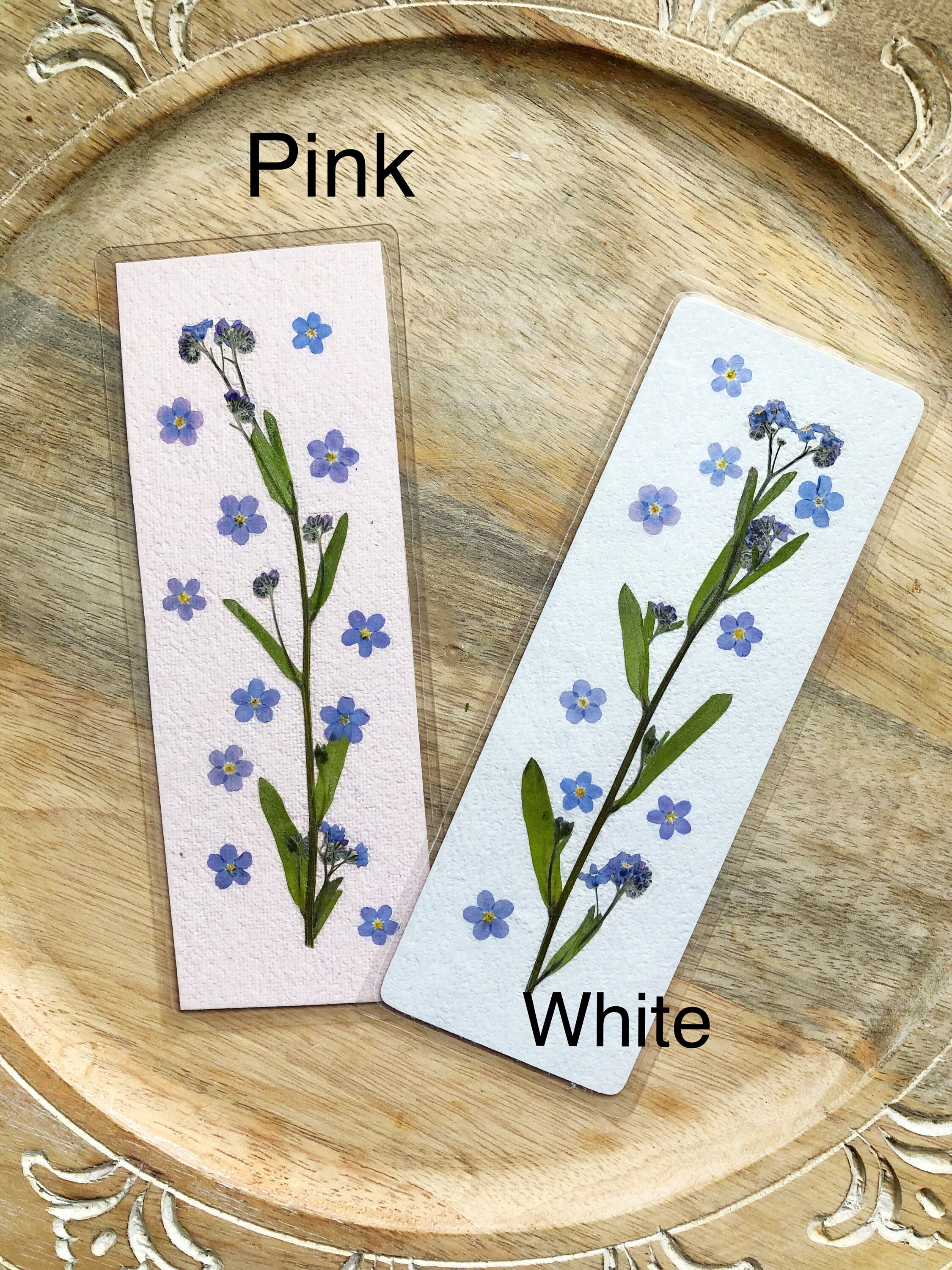 Real Forget Me Nots Laminated Bookmarks - Etsy