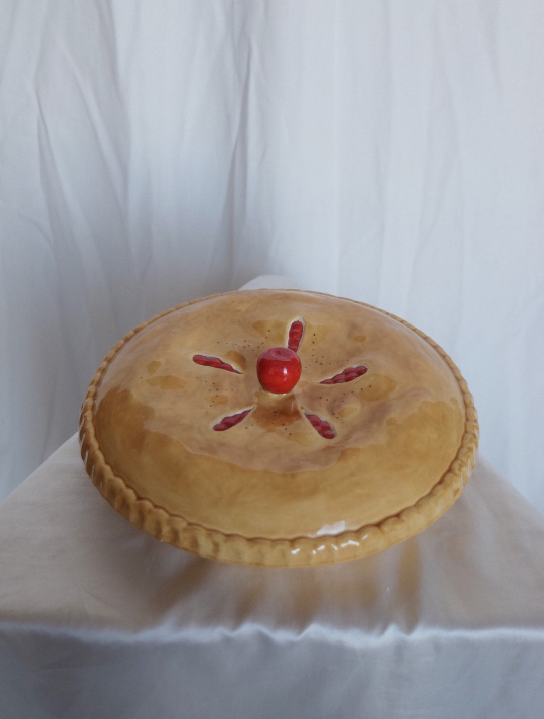 Vintage Ceramic Cherry Pie Dish - Etsy