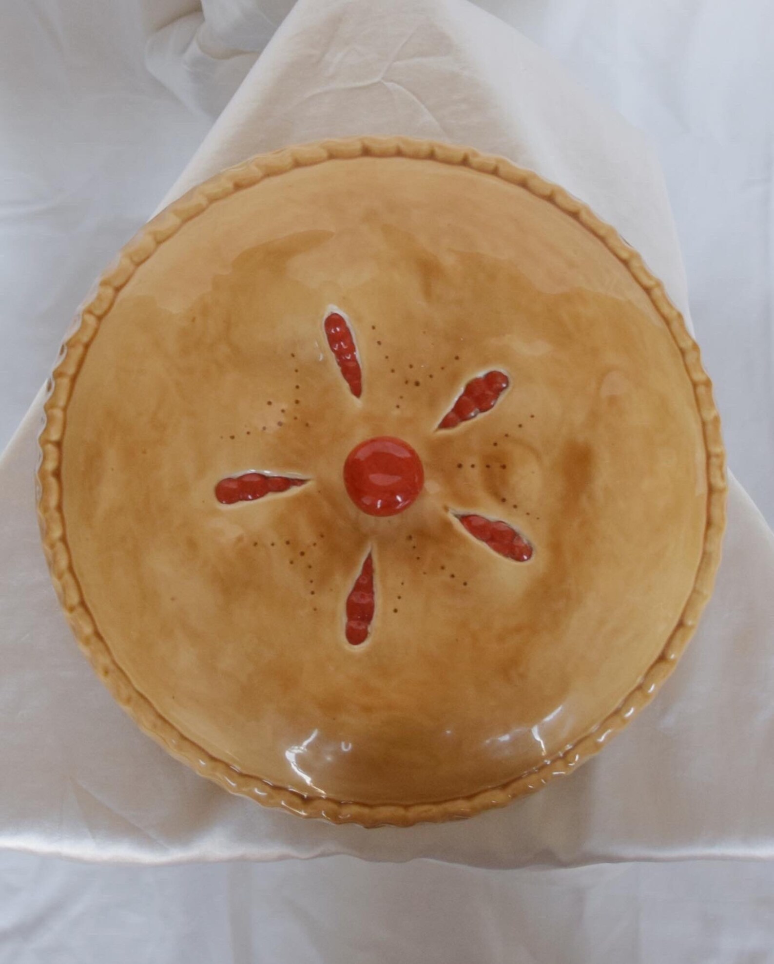 Vintage Ceramic Cherry Pie Dish - Etsy