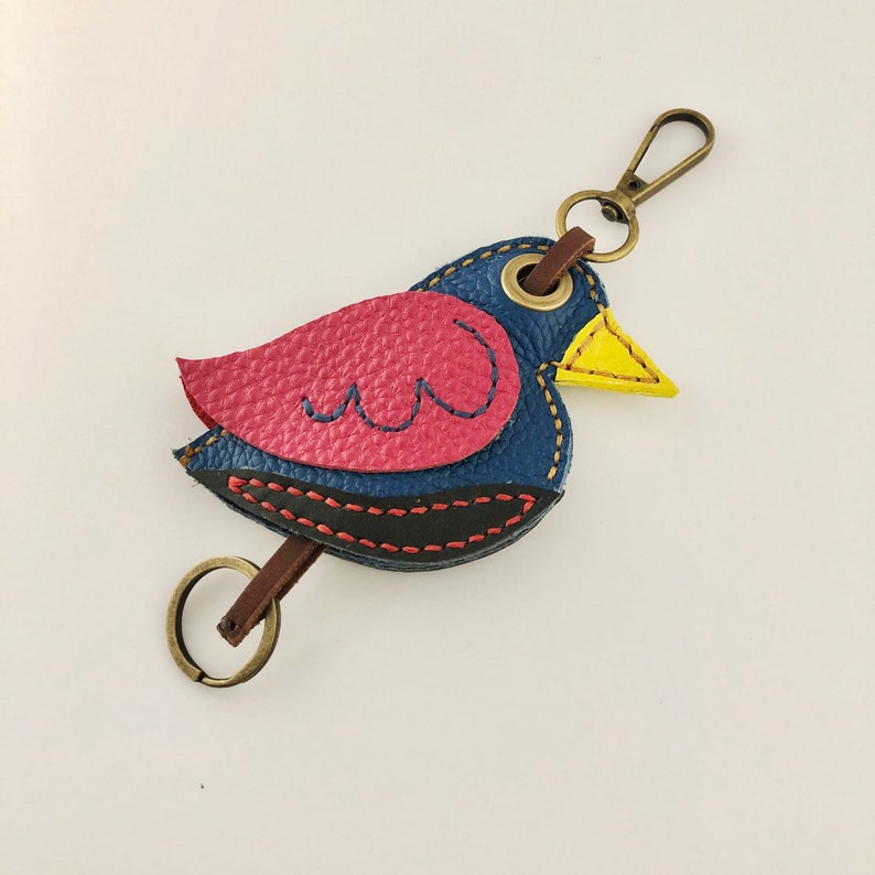 Leather Bird Keychains | Bird Key Holder Charm | Keychains | Cool ...