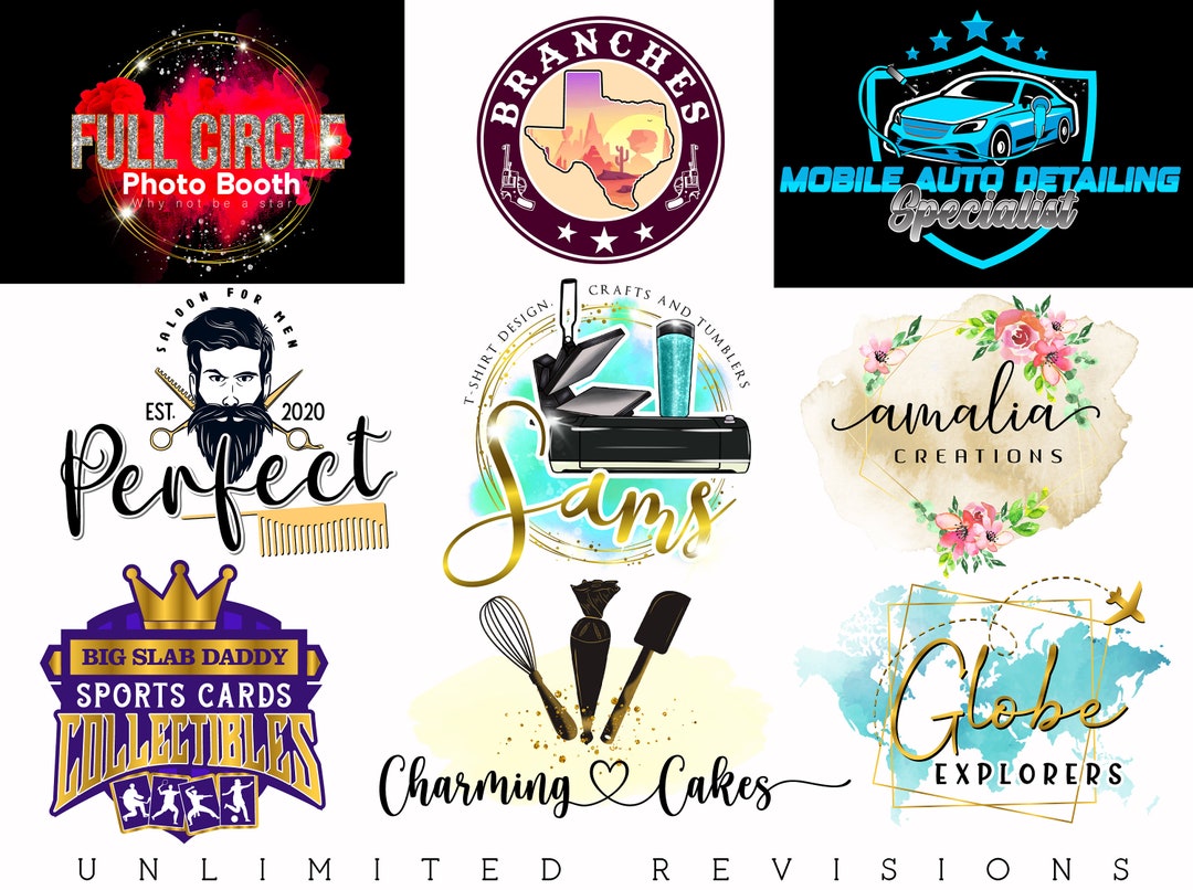 Logo Maker Custom Logo Designer Watercolor Logo Craft Logo Design Logo Creator Logo Creation ...