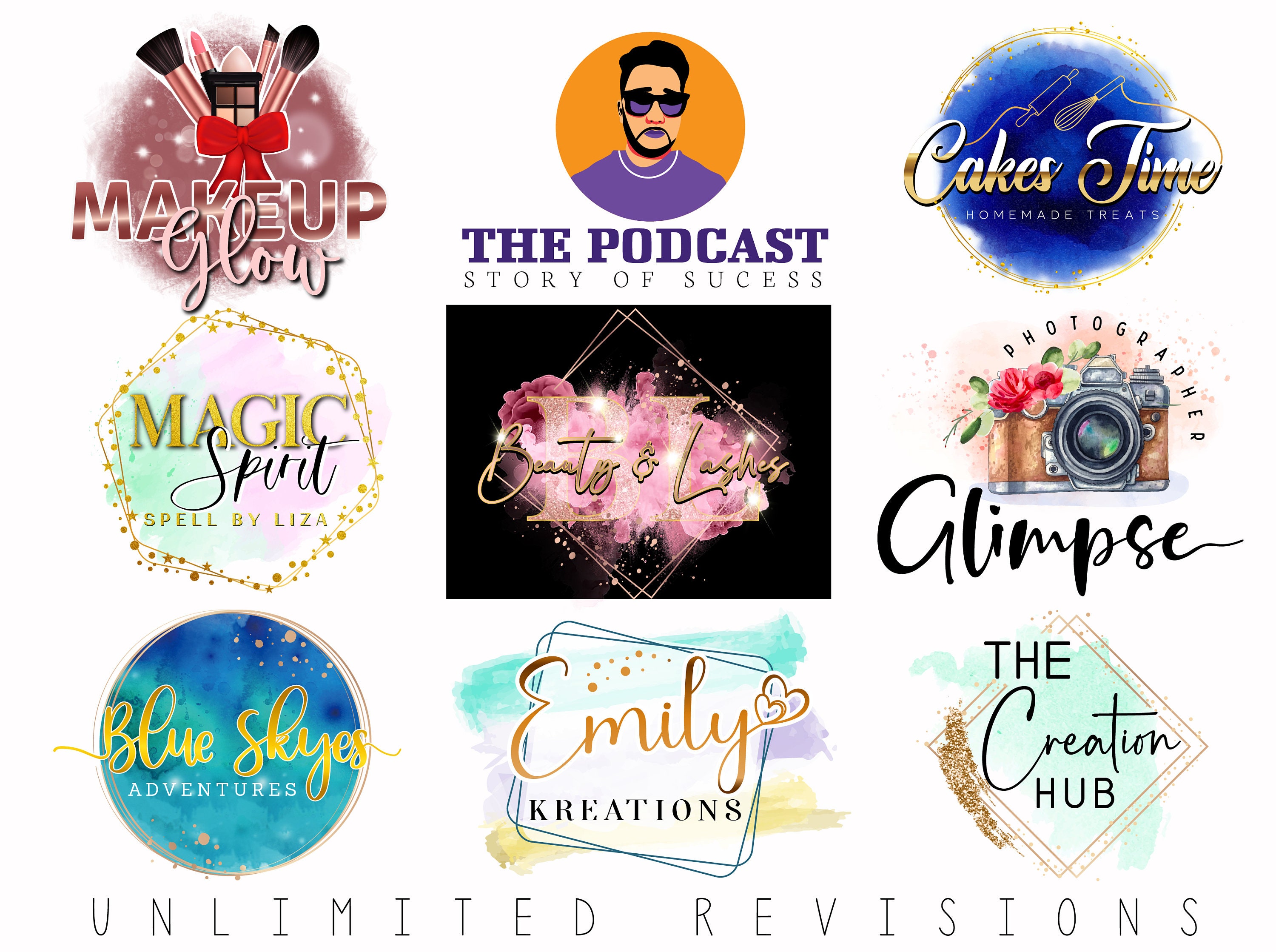 Unique Logo Design for Your Brand Custom Logo Design - Etsy