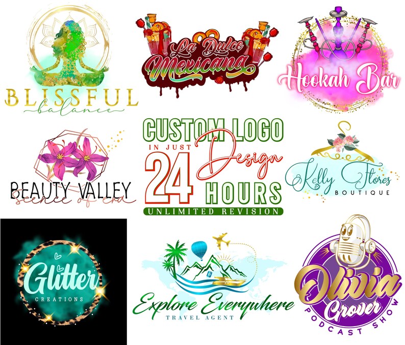 Creative Logo, Logo Artist, Artsy Logo, Custom Brand, Luxe Logo ...