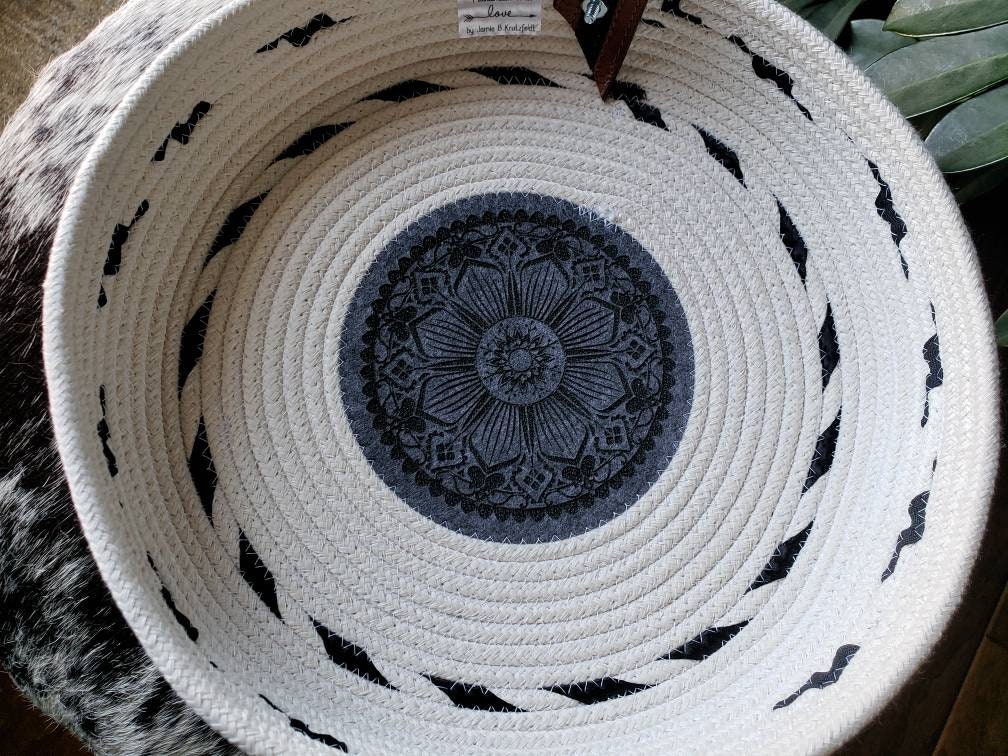 Coiled Rope Basket - Etsy