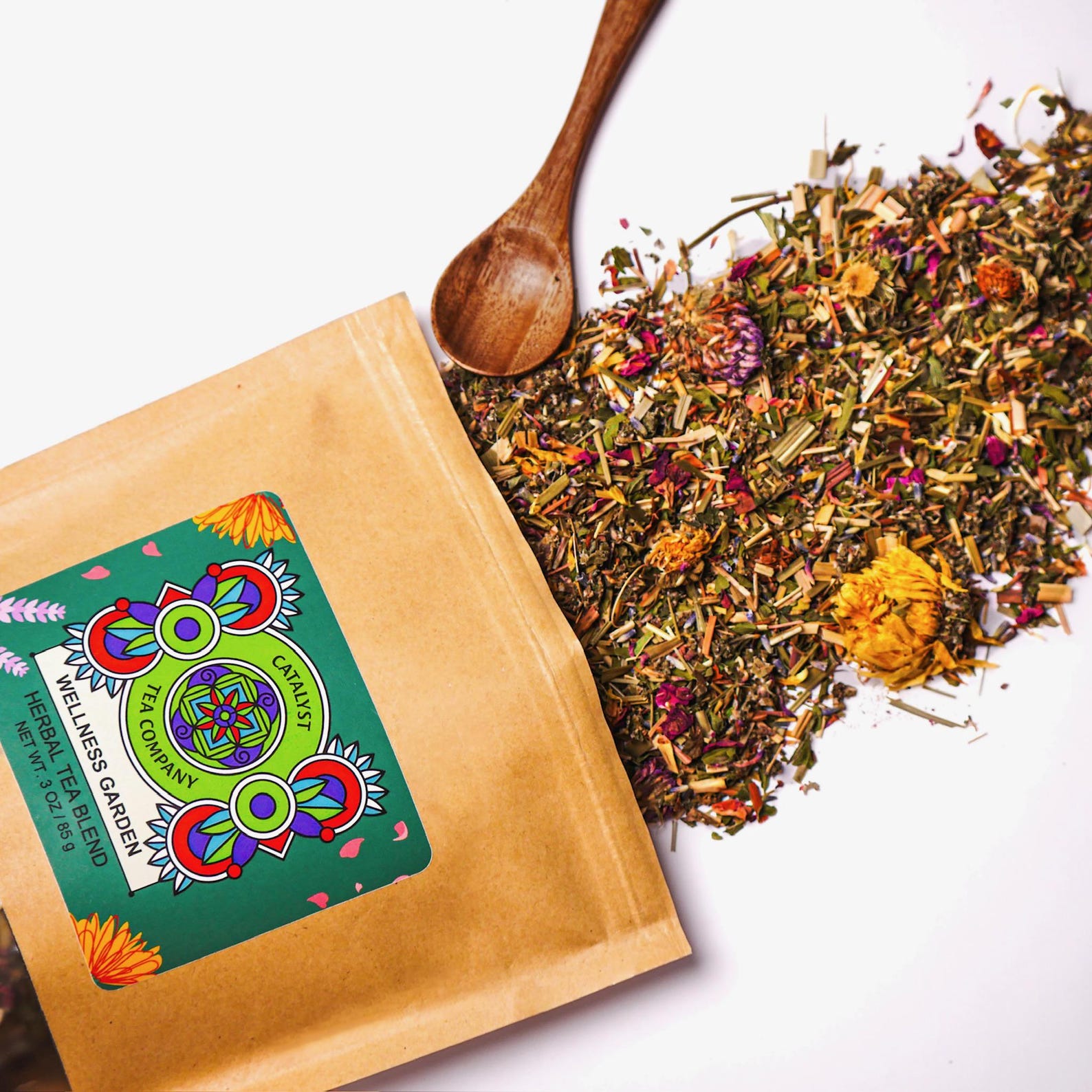 Herbal Tea Peppermint, Calendula, Lemongrass, Lavender, Red Clover ...