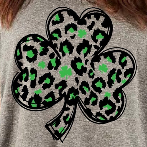 St Patricks Day Png Leopard Shamrock Png St Patricks Dayst - Etsy