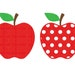 Apple Svg Apple Clipart Teacher Svg School Svg Polkadot - Etsy