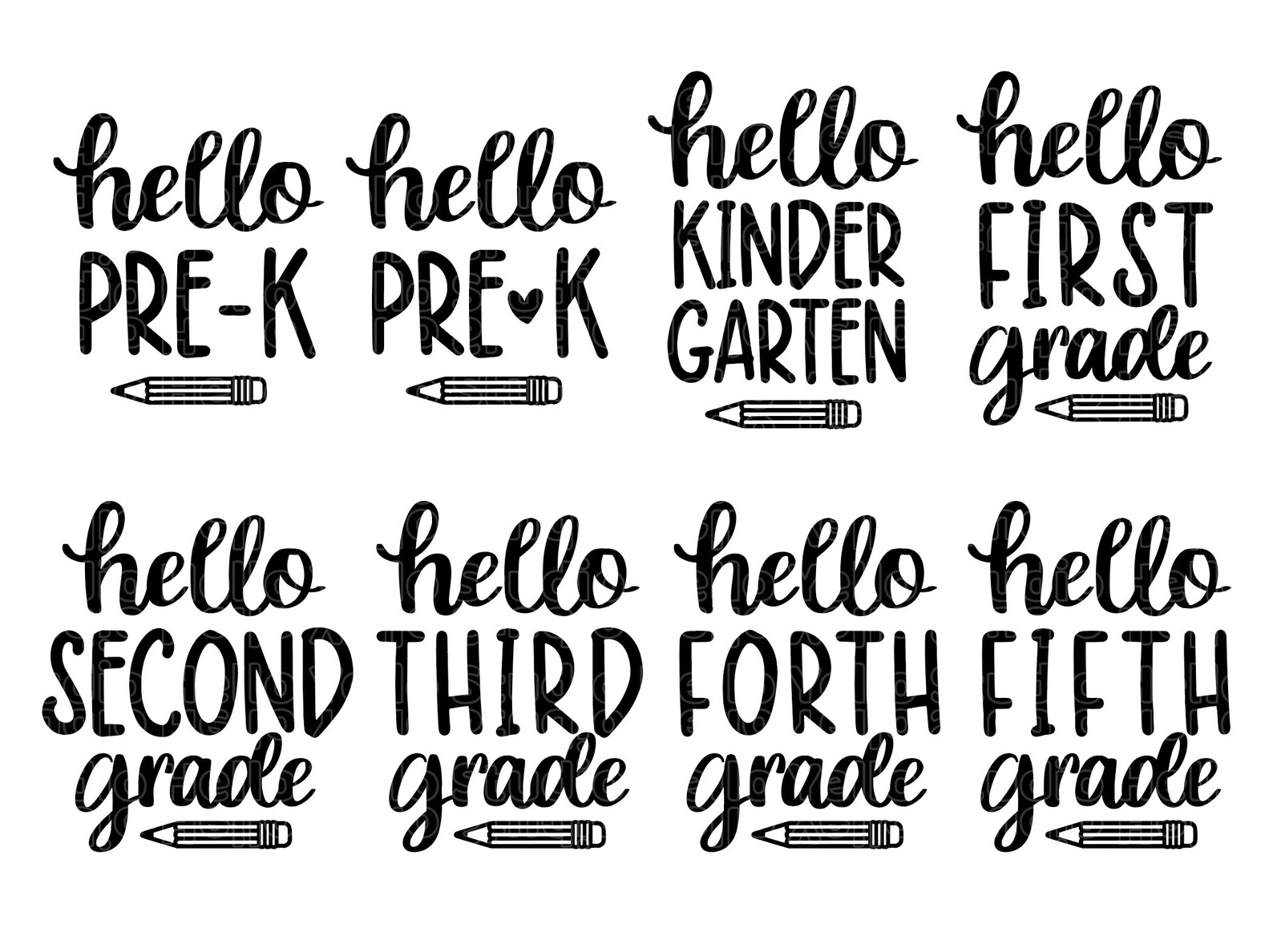 Back to School Svg Bundle First Day of School Svg School | Etsy