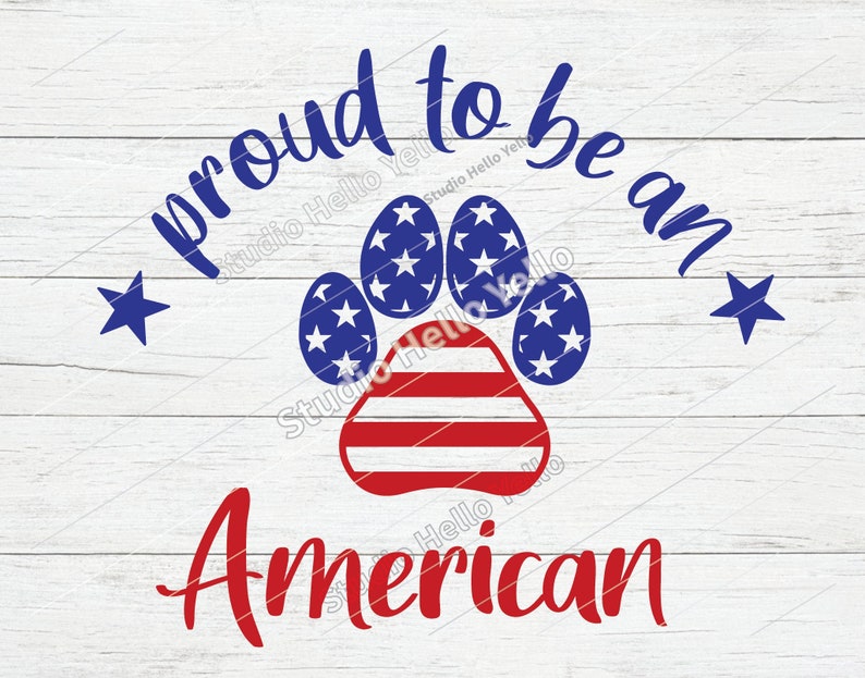 Proud to Be an American Svg4th of July Svgdog Svg4th of - Etsy