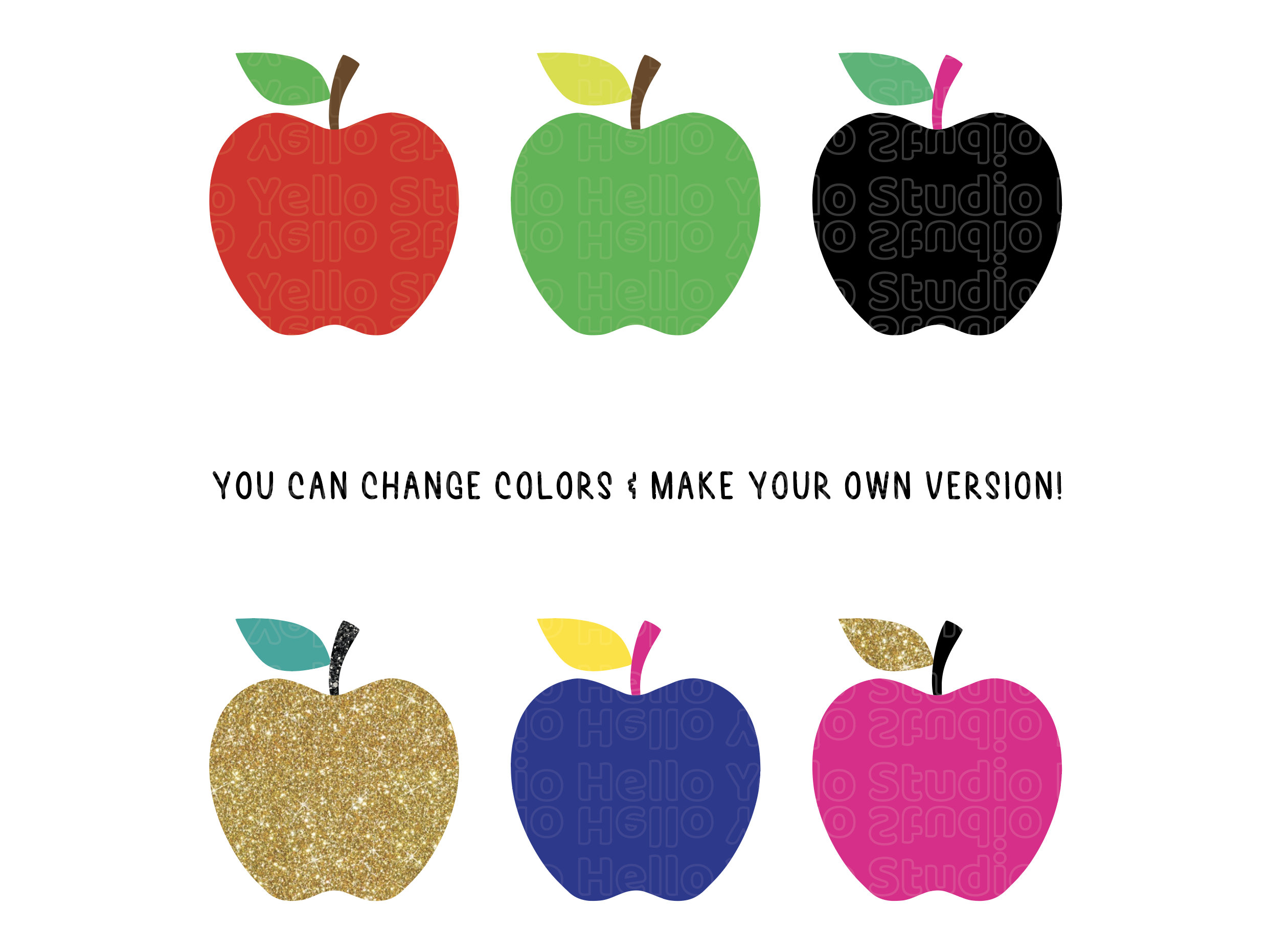 Apple Name Frame Svg Bundle Apple Svg Apple Clipart Apple - Etsy