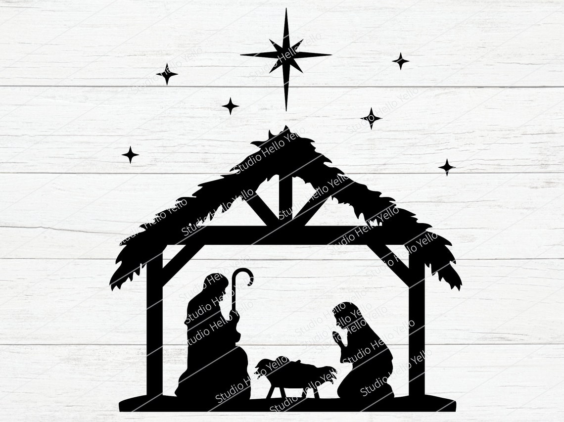 Nativity Scene SVG Nativity SVG PNG Eps Dxf Jpg Instant - Etsy