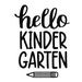 Hello Kindergarten Svg, Back to School Svg, First Day of School Svg ...