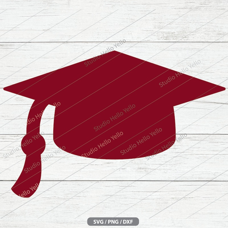 Burgundy Graduation Cap - Etsy