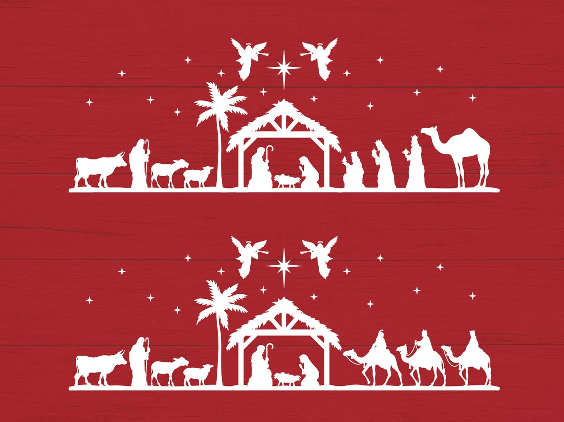 Nativity Scene SVG, Nativity SVG, PNG, Eps, Dxf, Jpg Instant Digital ...