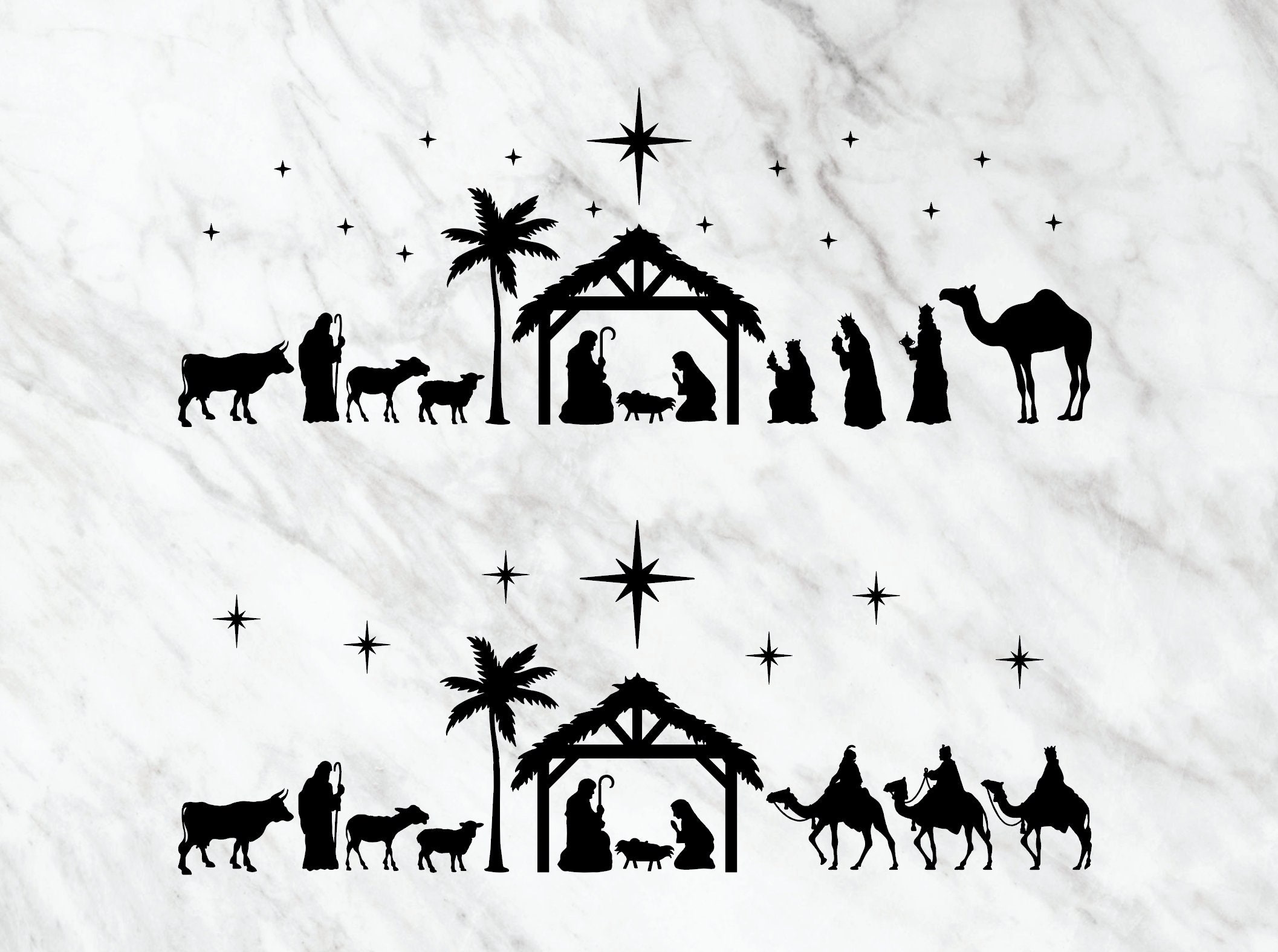 Nativity Scene SVG Nativity SVG PNG Eps Dxf Jpg Instant | Etsy
