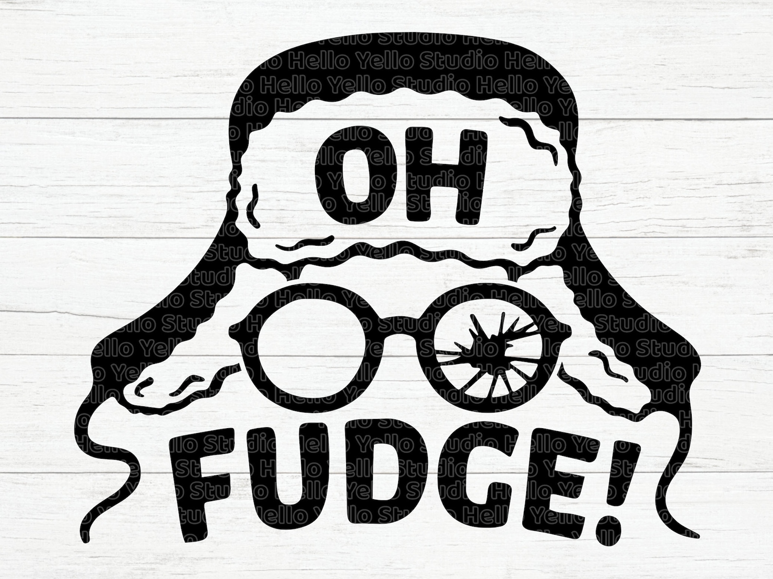 Christmas SVG Oh Fudge Svg Merry Christmas SVG Fudge Svg - Etsy