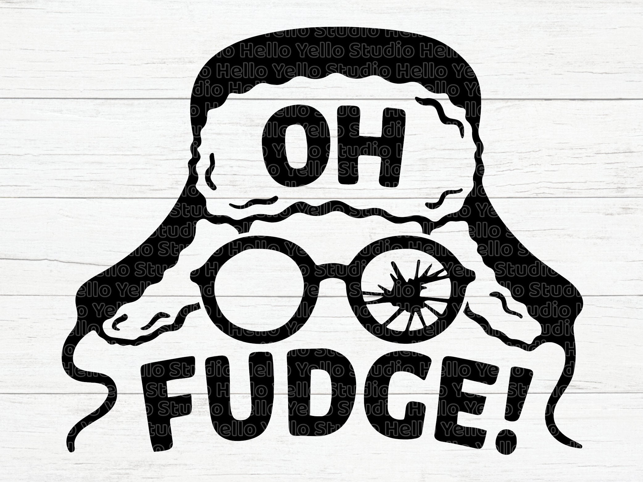 Christmas SVG Oh Fudge Svg Merry Christmas SVG Fudge Svg - Etsy