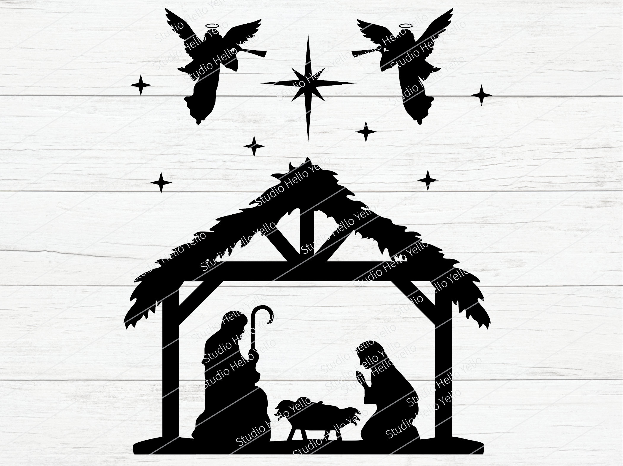 Nativity Scene SVG Nativity SVG PNG Eps Dxf Jpg Instant - Etsy