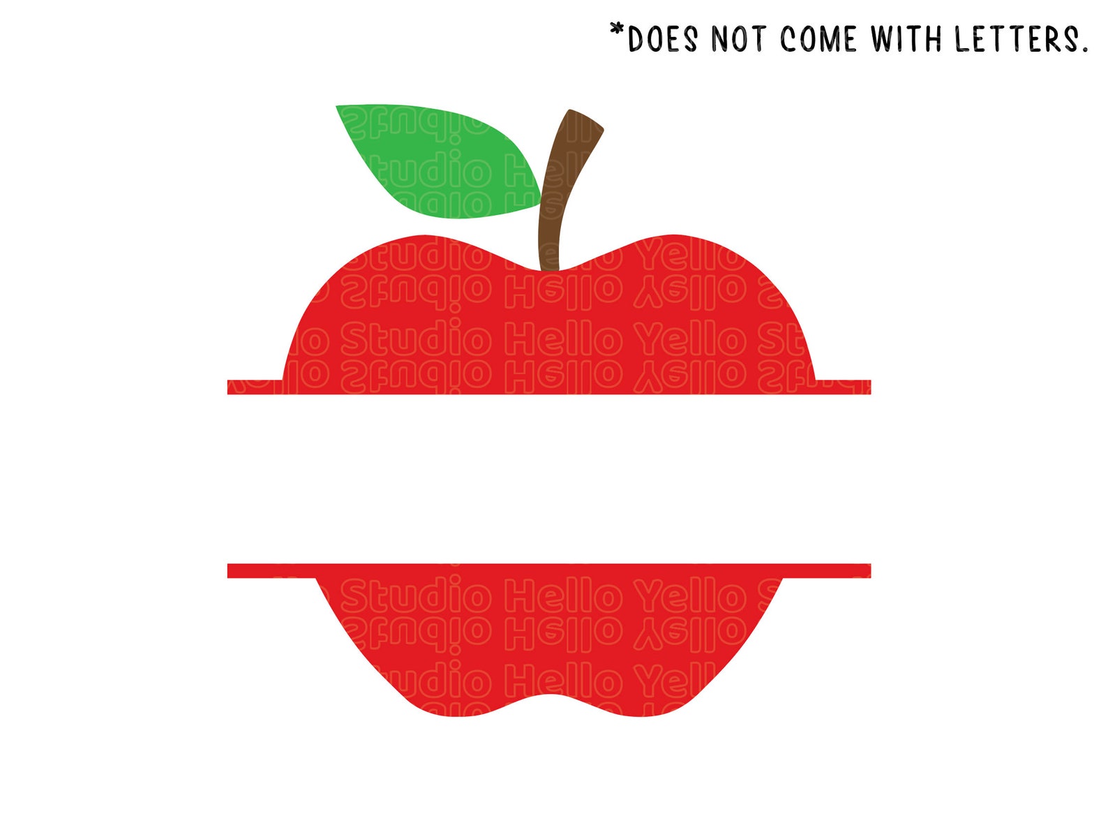 Apple Name Frame Svg, Apple Split Monogram, Teacher Svg, School Svg ...