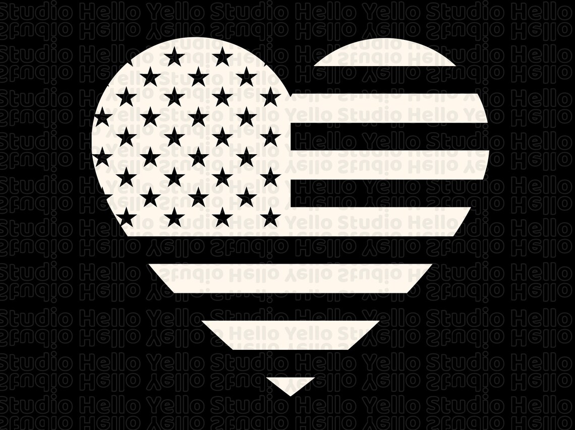 Heart Flag Svg, 4th of July SVG, July 4th Svg, Fourth of July Svg ...