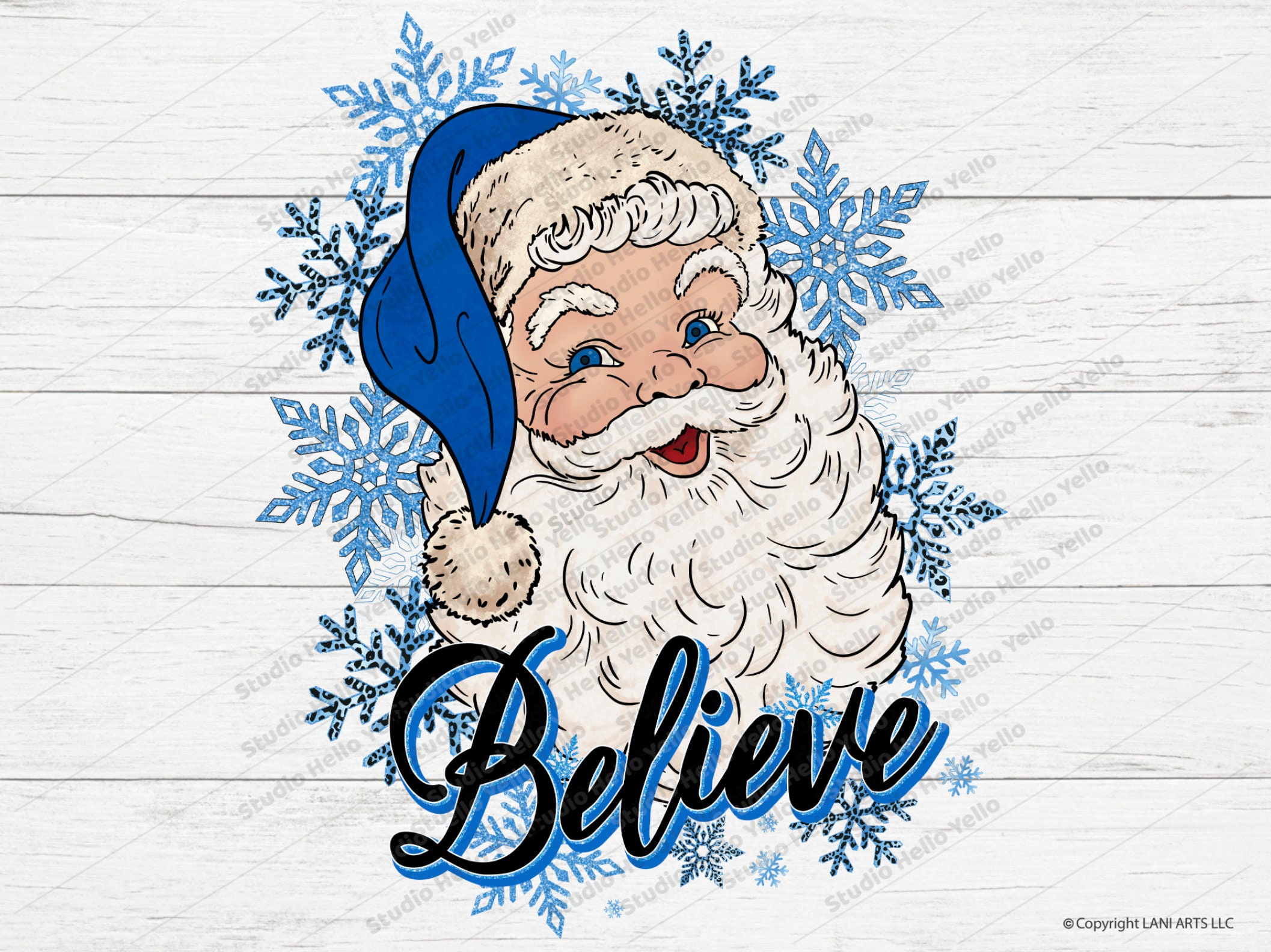 Santa Believe PNG Santa Png Christmas Pngsanta Sublimation - Etsy