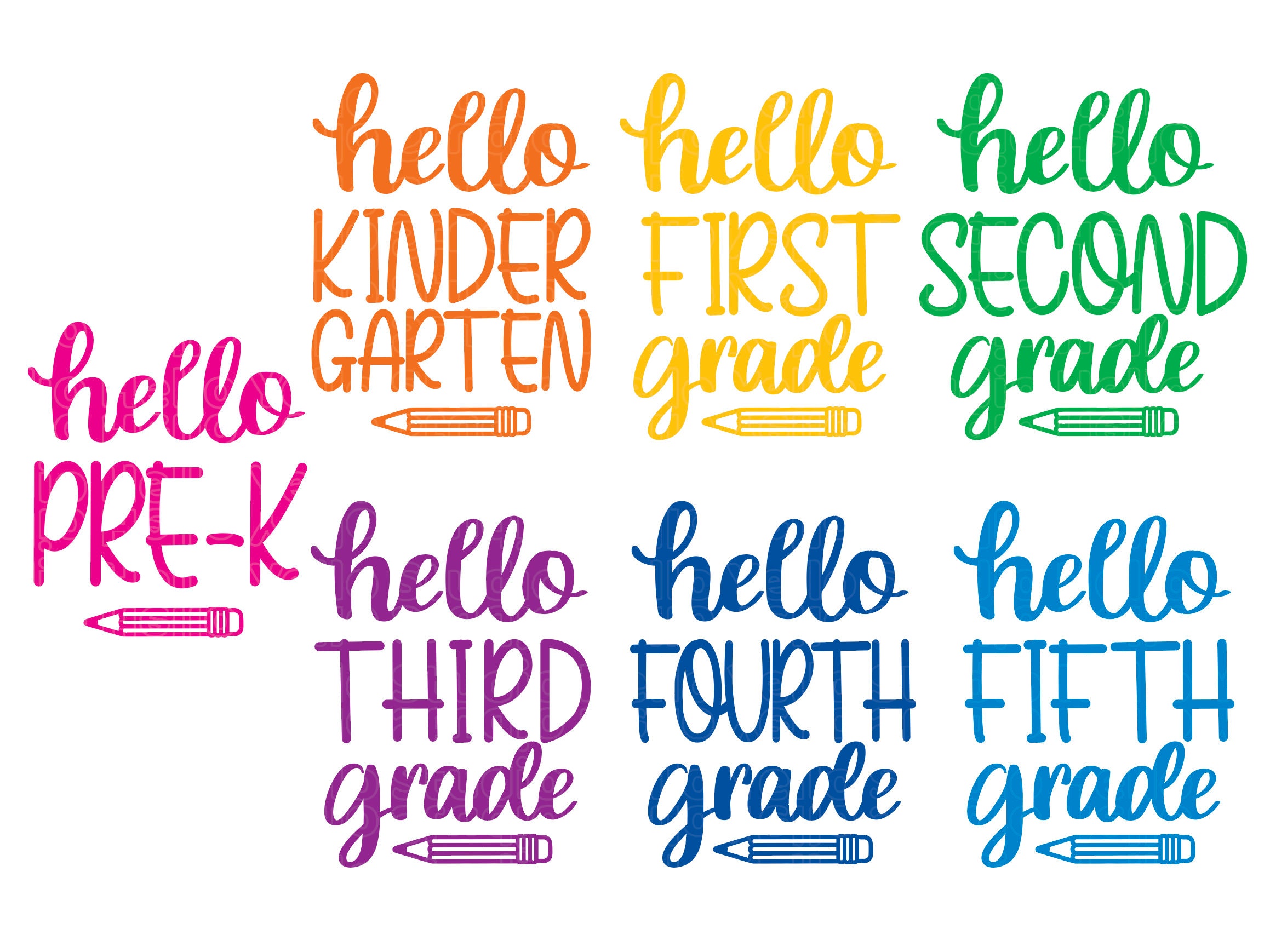 Back to School Svg Bundle First Day of School Svg School - Etsy
