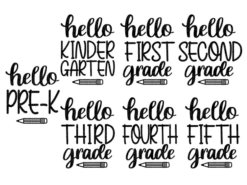 Back to School Svg Bundle First Day of School Svg School - Etsy