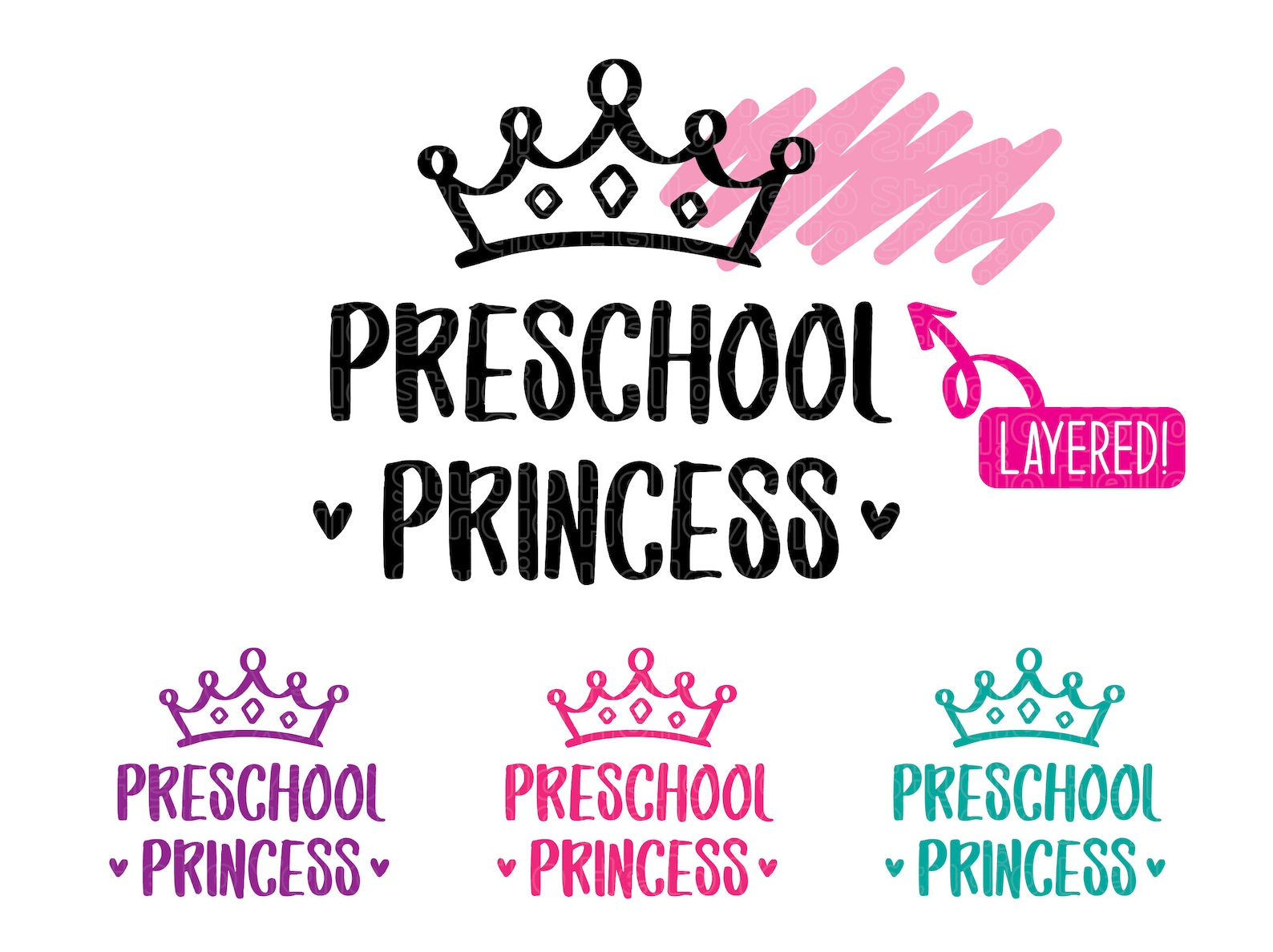 Preschool Princess Svg Back to School Svg Pre-k Svg First - Etsy